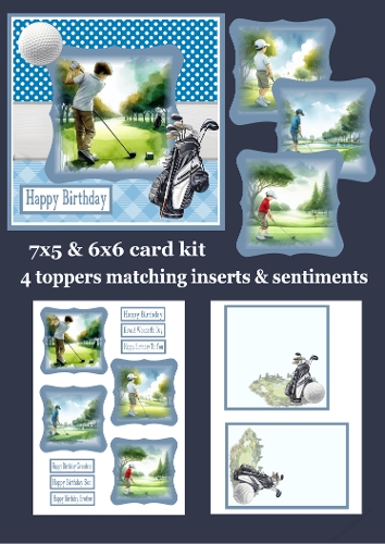 Golfing Boys Mini Kit - CUP1367378_81178 | Craftsuprint