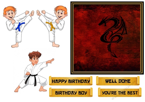 Karate Birthday Boy - CUP834674_81178 | Craftsuprint