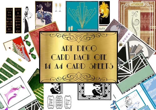 Art Deco Card Pack One - CUP856814_81178 | Craftsuprint