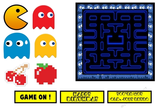 Pac Man Birthday - CUP870336_81178 | Craftsuprint