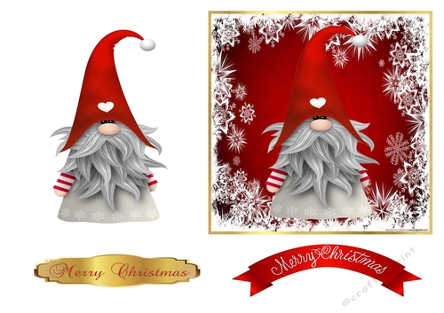 Cute Scruffy Santa - CUP927834_81178 | Craftsuprint