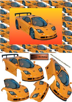 Mclaren F1 Decoupage - CUP103241_668 | Craftsuprint