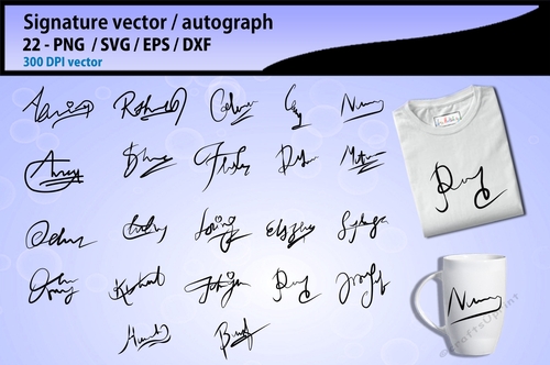 Signature cutting files - CUP1105937_83612 | Craftsuprint