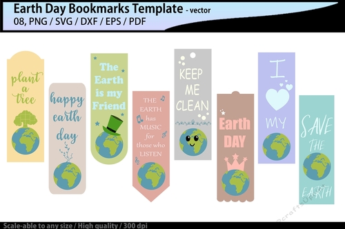 Earth day bookmarks - CUP1154989_83612 | Craftsuprint