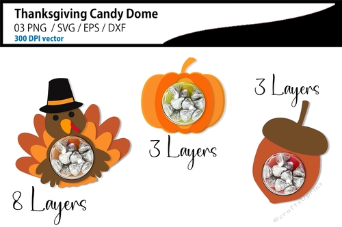 Thanksgiving candy dome - CUP1182386_83612 | Craftsuprint