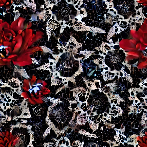 Fantasy Dark gothic floral pattern - CUP1294186_83612 | Craftsuprint