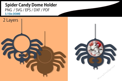Spider candy dome holder - CUP1294665_83612 | Craftsuprint