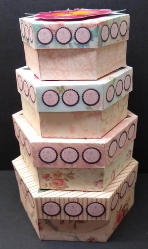 Nesting Boxes Floral2 Set of 4 - CUP1064228_48460 | Craftsuprint