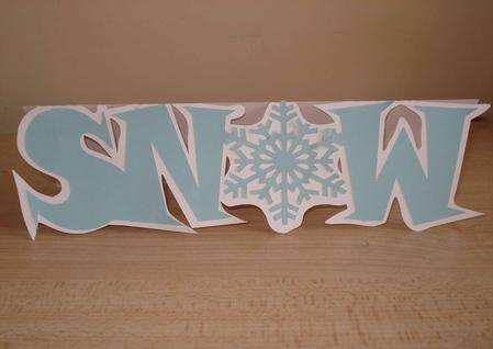 Snow Word Card - CUP700931_648 | Craftsuprint