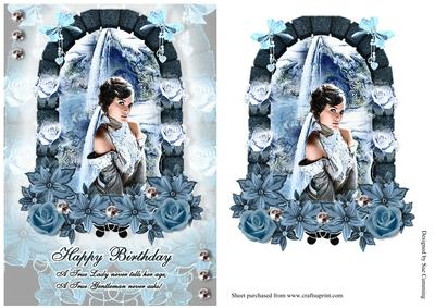 Lady in Blue - CUP353743_1574 | Craftsuprint