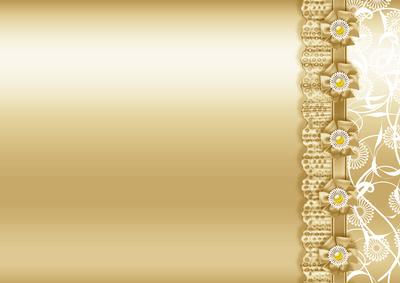 Pale Gold Metallic with Lace Border Backing Paper - CUP145394_422 ...