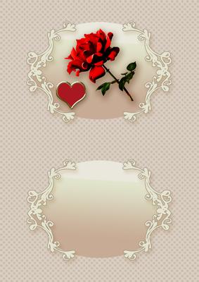 Red Roses in a Hat Box Matching A5 Insert - CUP167372_422 | Craftsuprint