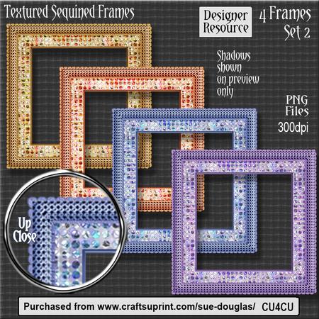 Designer Resource - Textured Sequined Frames - Set 2 - CUP225761_422 ...