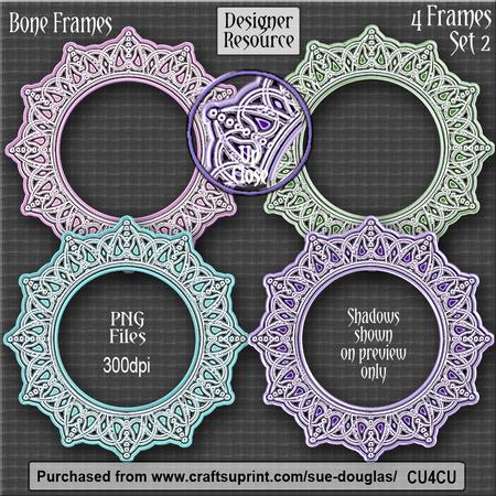 Designer Resource - Bone Frames - Set 2 - CUP236747_422 | Craftsuprint