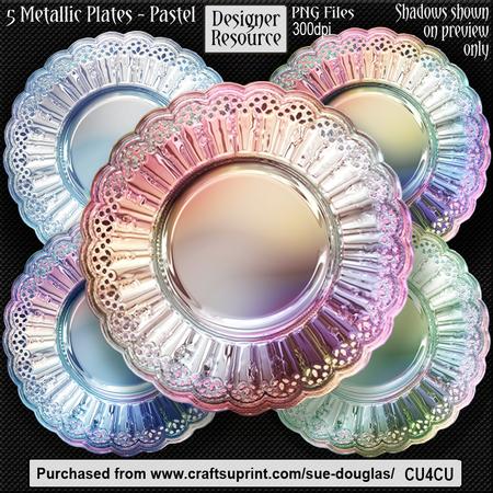 Designer Resource - Metallic Plates - Pastel Colours - CUP311675_422 ...