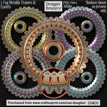Designer Resource - Cog Metallic Frames & Eyelets - CUP320679_422 ...