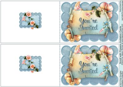 Invitation You're Invited Scroll Cards - CUP395744_422 | Craftsuprint