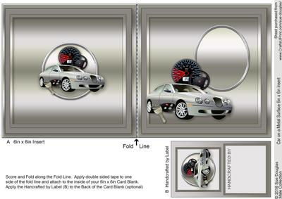 Car on a Metal Surface 6in x 6in Insert - CUP670737_422 | Craftsuprint