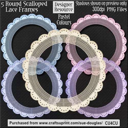 Designer Resource – Scalloped Lace Frames Pastel CU4CU - CUP715638_422 ...