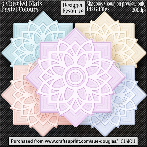 Designer Resource – Chiseled Mats Pastel Colours CU4CU - CUP716666_422 ...