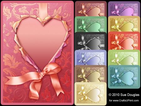 Heart Card Fronts, 12 x A5 Card Fronts - CUP82821_422 | Craftsuprint