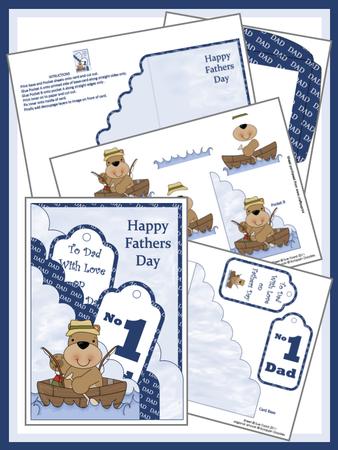 Fishing Bear Fathers Day Pocket Kit - CUP219709_30 | Craftsuprint