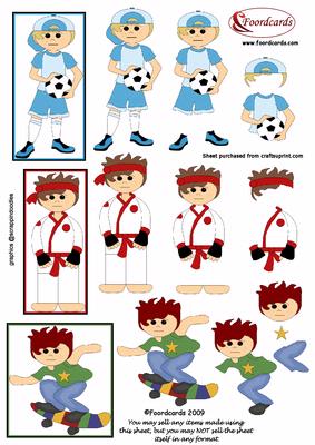 Boys Sports Decoupage - CUP24503_30 | Craftsuprint