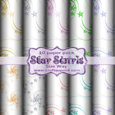 Star Swirls Backing Paper Collection - CUP280273_38 | Craftsuprint