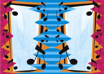 Funky Musical Notes Insert - CUP286137_38 | Craftsuprint