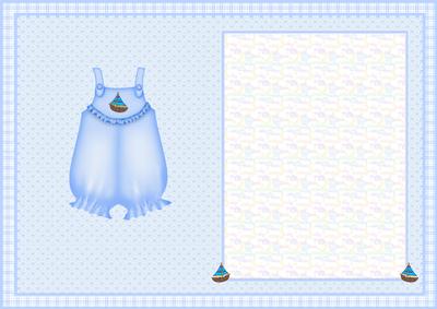 New Baby Boy or First Birthday Insert - CUP428814_38 | Craftsuprint