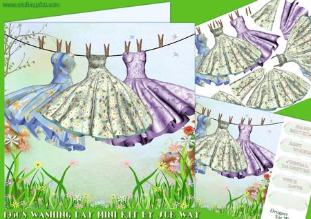 1950's Washing Day Mini Kit - CUP434061_38 | Craftsuprint