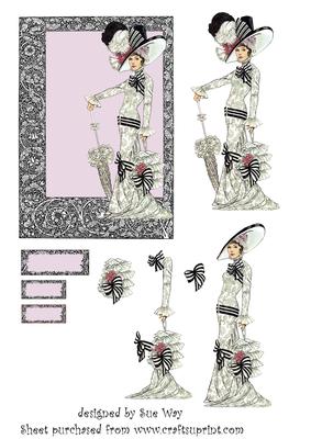 My Fair Lady ~ Vintage Lady Decoupage - CUP46366_38 | Craftsuprint