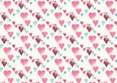 Dropping Hearts Backing Paper - CUP552927_38 | Craftsuprint