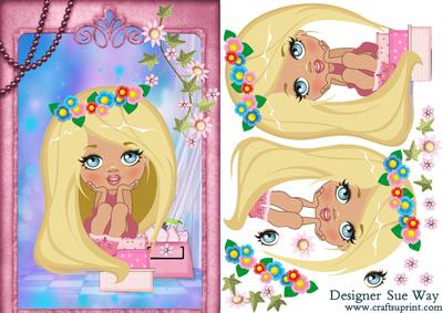 Young Fashionista! All Shopped Out Decoupage - CUP571312_38 | Craftsuprint