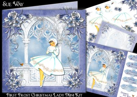 First Frost Christmas Lady Mini Kit - CUP584684_38 | Craftsuprint