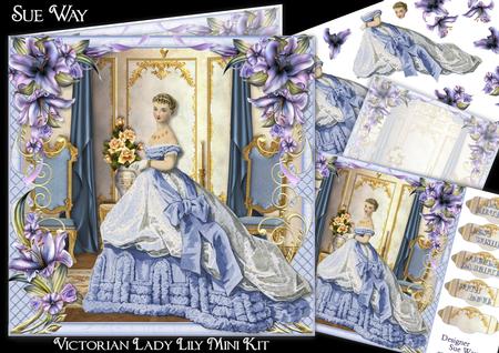Victorian Lady Lily Mini Kit - CUP591348_38 | Craftsuprint