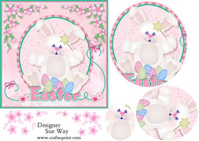 Magic Easter Bunny Quick Card - CUP606163_38 | Craftsuprint