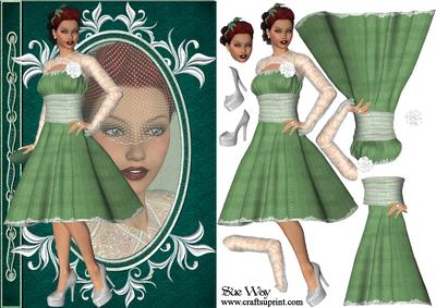 Dressed Up Fashion Reflections Decoupage - CUP665079_38 | Craftsuprint