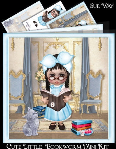 Cute Little Bookworm Mini Kit - CUP729321_38 | Craftsuprint