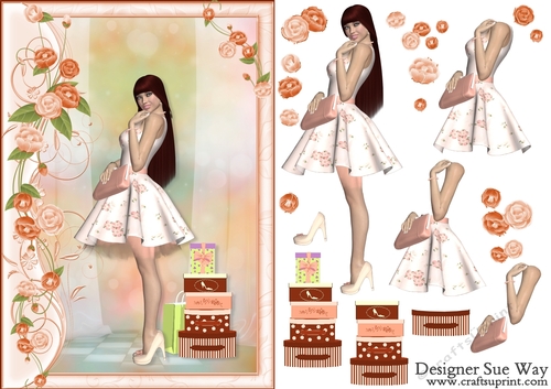 Fashionista! Loves to Shop Card Front & Decoupage - CUP733360_38 ...