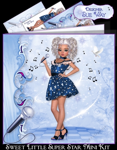 Sweet Little Super Star Mini Kit - CUP794530_38 | Craftsuprint