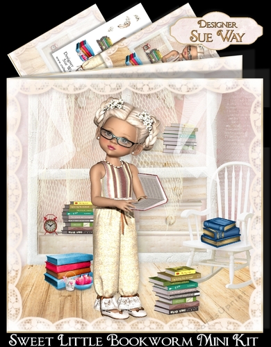 Sweet Little Bookworm Mini Kit - CUP799435_38 | Craftsuprint