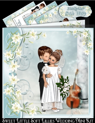 Sweet Little Soft Lillies Wedding Mini Kit - CUP802468_38 | Craftsuprint