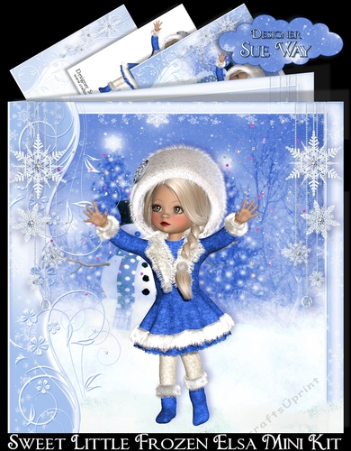 Sweet Little Frozen Elsa Mini Kit - CUP823708_38 | Craftsuprint