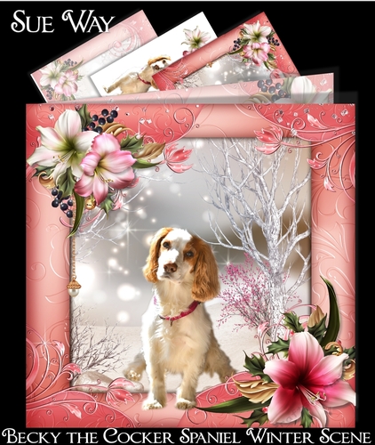 Becky the Cocker Spaniel Winter Scene Mini Kit - CUP840368_38 ...