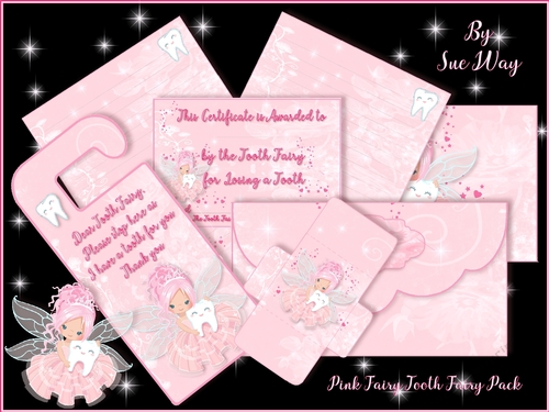 Pink Tooth Fairy Pack - CUP871093_38 | Craftsuprint