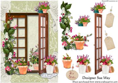 Garden Window Decoupage - CUP92009_38 | Craftsuprint