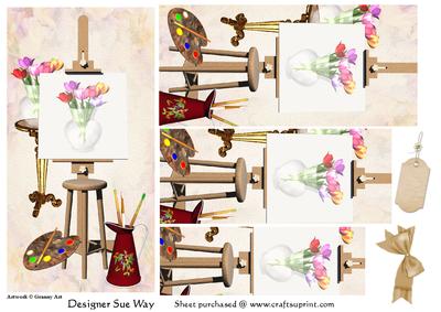 The Artist Easel Pyramid - CUP93267_38 | Craftsuprint