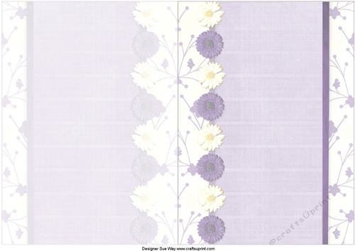 White and Purple Flowers Insert - CUP967919_38 | Craftsuprint