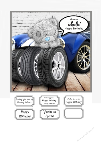Tatty teddy have a wheelie happy birthday.... - CUP1087443_43516 ...